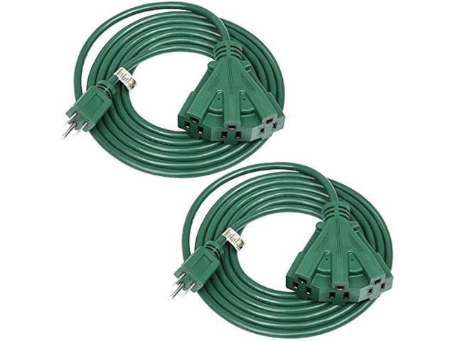 Click here for DEWENWILS 10 FT Green Outdoor Tri-Tap Extension Co... prices