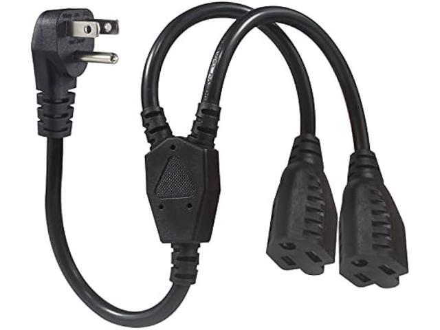Click here for Power Cord Extension Y Splitter - 1 to 2 Way Outle... prices