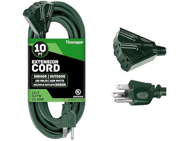 Click here for Thonapa 10 Ft Green Weatherproof Outdoor Power Str... prices