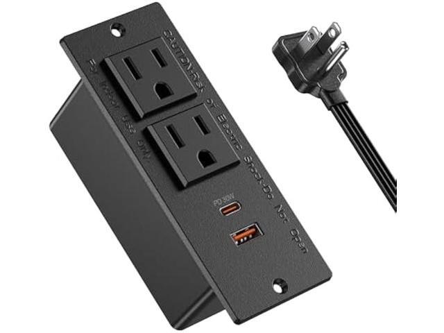 Click here for Recessed Power Strip USB C PD 30W Fast Charging Fl... prices