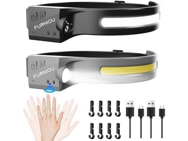 Click here for Furniou Headlamp Rechargeable Headlight for Adults... prices