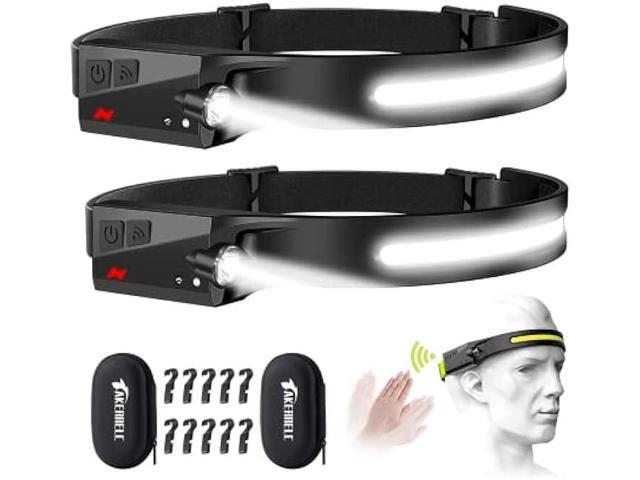 Click here for akerrelc 2 Rechargeable Headlamps  1200 Lumens Max... prices