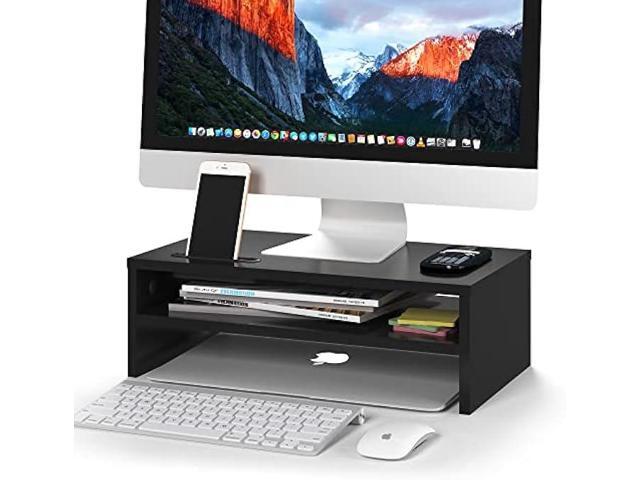 Click here for Monitor Stand Riser  2 Tiers Wood Monitor Riser St... prices