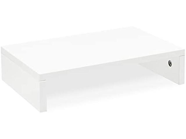 Click here for TEAMIX 14.2 inch White Monitor Stand Riser  Wood M... prices