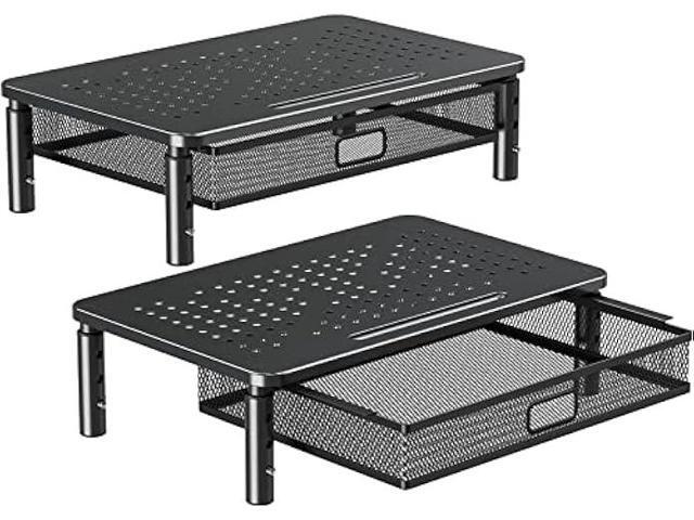 Click here for ELIVED 2 Pack Monitor Stand Riser with Drawer  3 H... prices