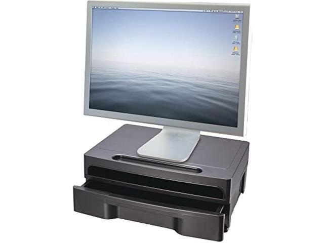 Click here for OIC Monitor Stand With Drawer  Black prices