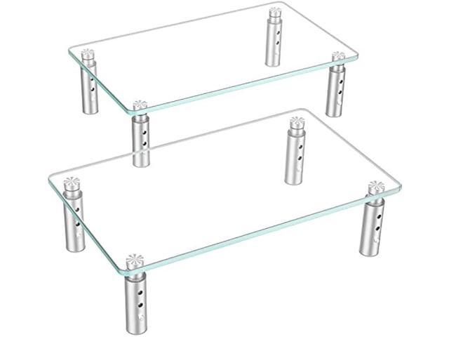 Click here for Hemudu 2 Pack Monitor Stand -3 Adjustable Height M... prices