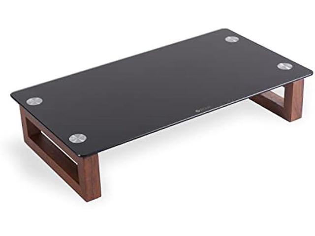 Click here for YEOUX Black Glass Computer Monitor Stand Riser wit... prices