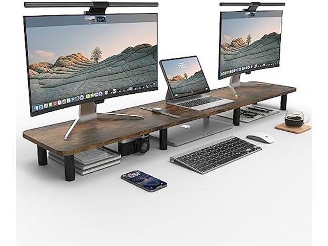 Click here for WEGASTU Dual Monitor Stand Riser 43.7 inch Large E... prices