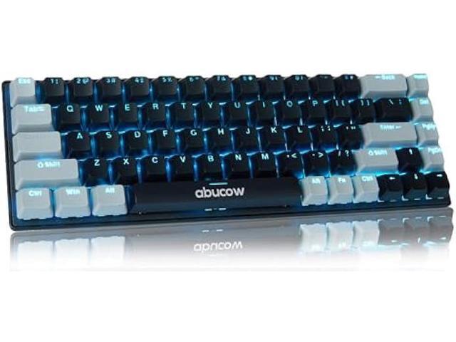 Click here for abucow 68-Key Mechanical Gaming Keyboard with Blue... prices