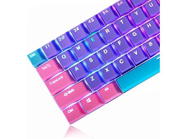 Click here for Ussixchare Backlit Keycaps 60 Percent 87/104 PBT K... prices