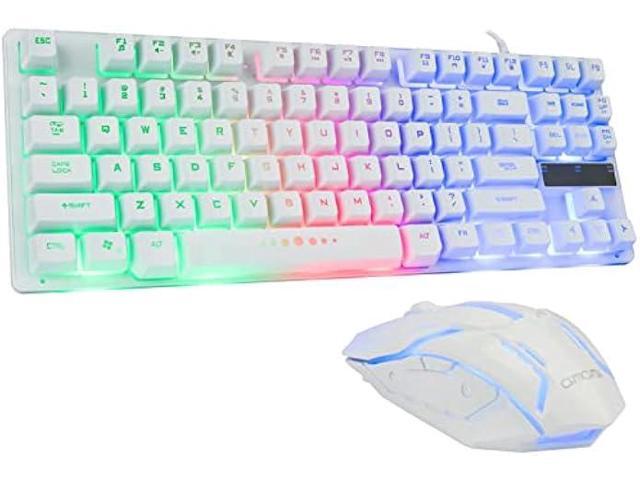 Click here for CHONCHOW Gaming Keyboard and Mouse White LED Backl... prices
