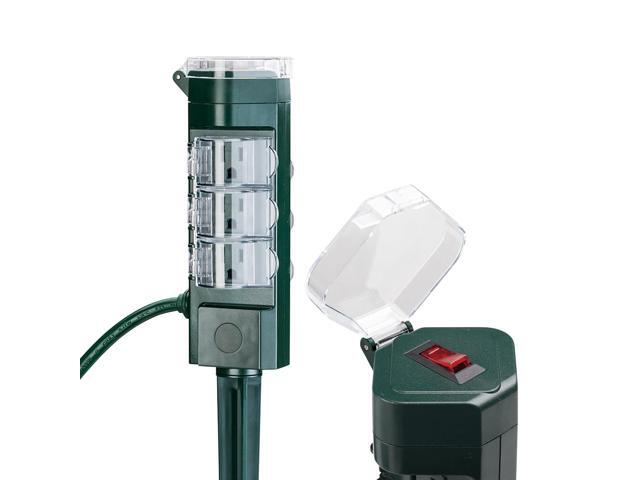 Click here for HBN Outdoor Power Strip Yard Stake 6ft Extension C... prices