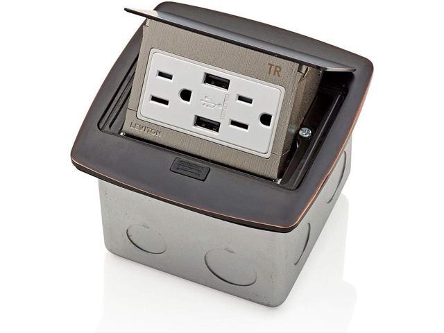 Click here for Leviton PFUS1-BZ Pop-Up Floor Box with Dual Type A... prices