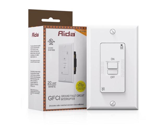 Click here for AIDA 20 Amp 120V Blank Face GFCI Weather Resistant... prices