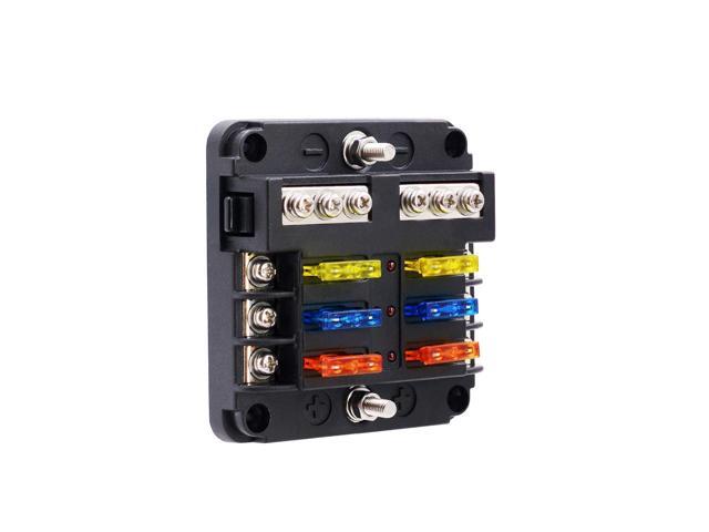 Click here for BlueFire 6 Way Blade Fuse Box Fuse Box Holder Stan... prices