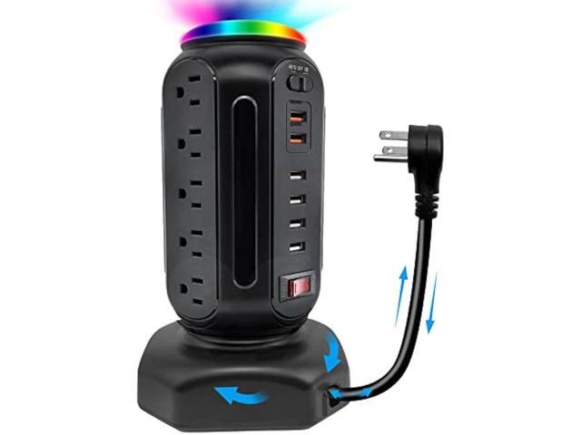 Click here for DYSSIPATIVE Power Strip Tower with Colorful Nightl... prices