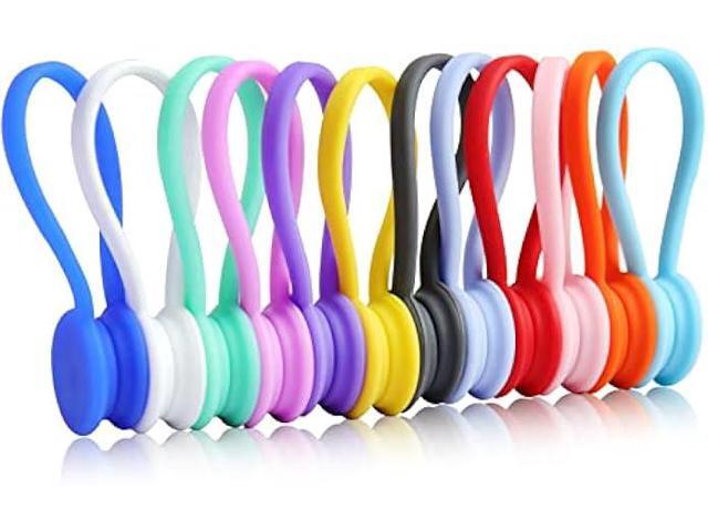 Click here for 12 Pack Reusable Silicone Magnetic Cable Ties Magn... prices