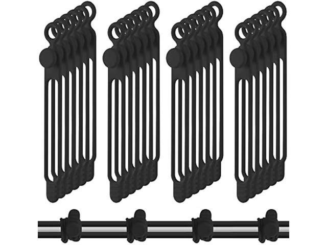 Click here for Nuanchu 40 Pcs Silicone Cable Ties Reusable Holder... prices