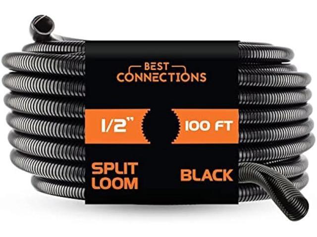 Click here for 1/2 X 100 ft Split Wire Loom Flex-Guard Convoluted... prices
