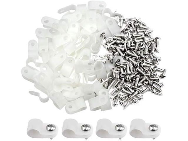 Click here for XINGYHENG 100pcs White Nylon R-Type Cable Clamps F... prices