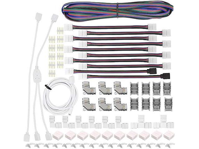 Click here for LED Light Strip Connectors Kit 10mm 4 Pin Waterpro... prices