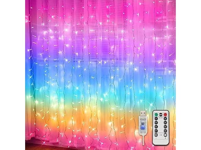 Click here for suddus Curtain Lights for Bedroom  192 Led Hanging... prices