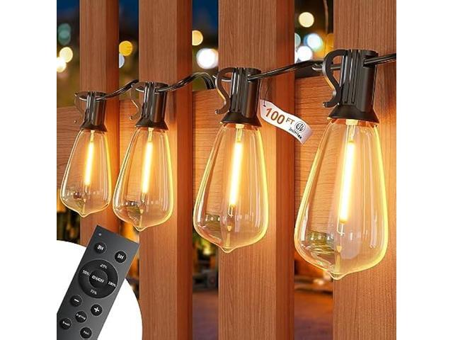 Click here for LaPitio 100FT Outdoor String Lights for Outside  2... prices