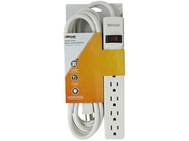 Click here for Woods 41436 Power Strip with 6 Outlets and Overloa... prices
