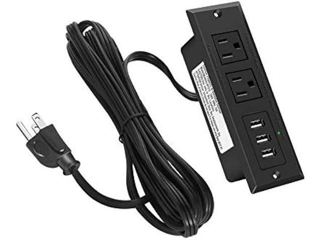 Click here for CCCEI Furniture Recessed Power Strip  Black Desk O... prices