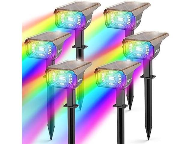 Click here for LEREKAM Color Solar Lights Outdoor Waterproof Spot... prices