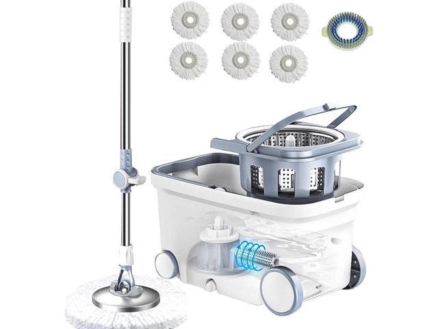 Click here for Spin Mop Bucket Deluxe 360 Spinning Floor Cleaning... prices