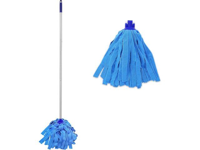 Click here for Mop  One Mop Handle with Two Blue Microfiber Cloth... prices