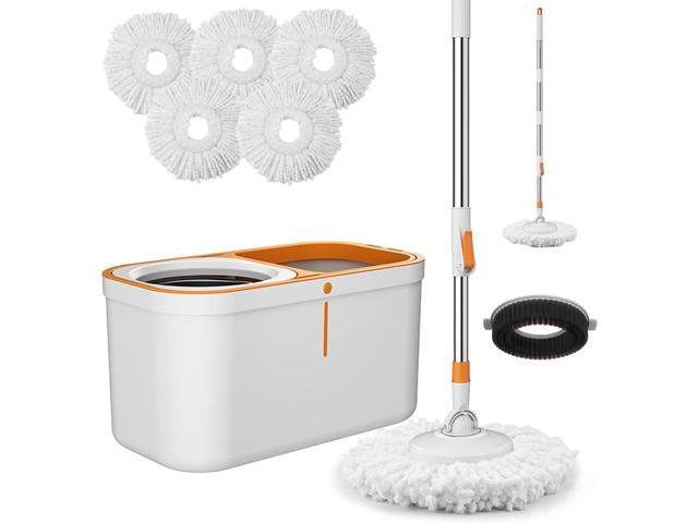 Click here for Spin Mop Bucket with Wringer System Extended Mop H... prices