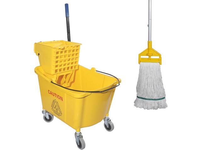 Click here for Commercial Mop Bucket with Side Press Wringer on W... prices