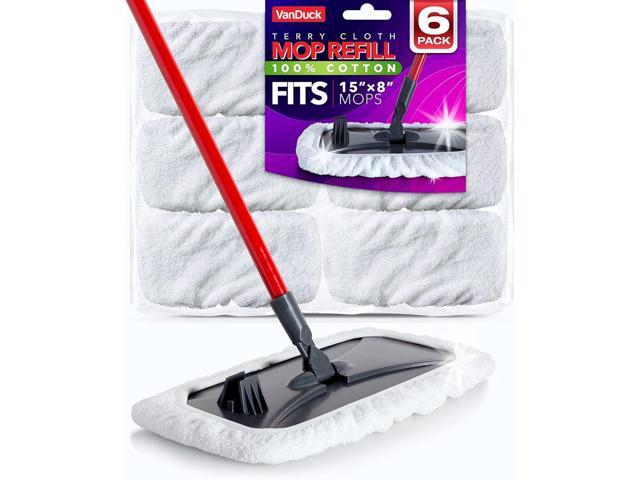 Click here for VanDuck 100 Cotton Terry Cloth Mop Pads 15x8 Inch... prices