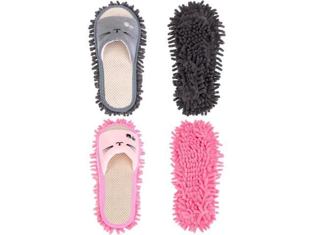 Click here for HooLing 2 Pairs Mop Slippers Microfiber Cleaning D... prices