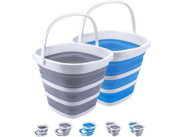 Click here for 2 Pack Collapsible Buckets 10L 2.6 Gallon Cleaning... prices