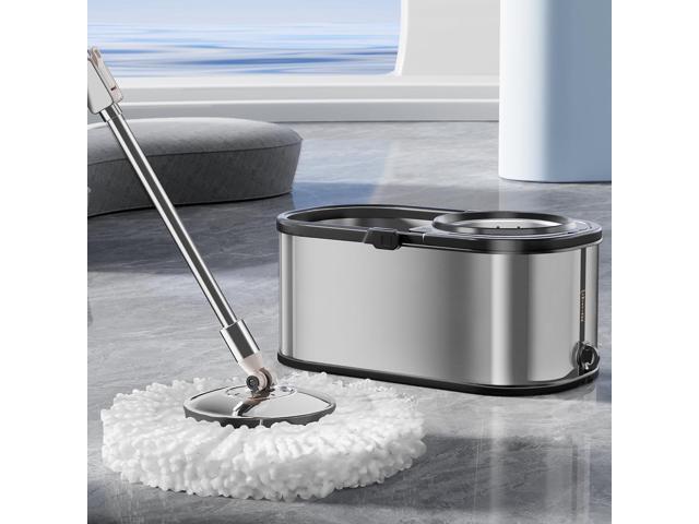 Click here for Spin Mop and Bucket Set for Cleaning with 4 Extra... prices