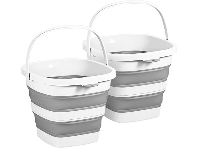 Click here for 2 Pack 2.6 Gallon(10L) Collapsible Plastic Buckets... prices