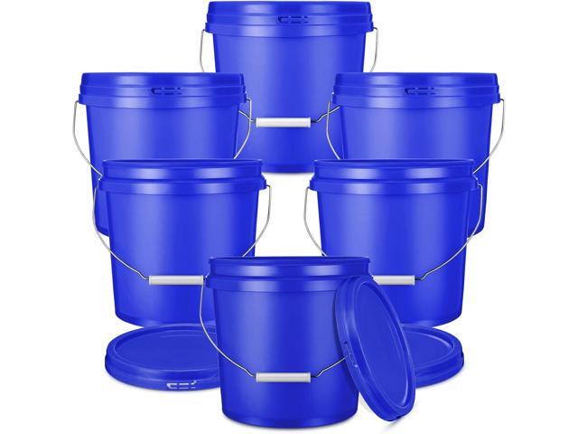 Click here for 6 Pcs 2 Gallon Plastic Bucket Pail Container with... prices