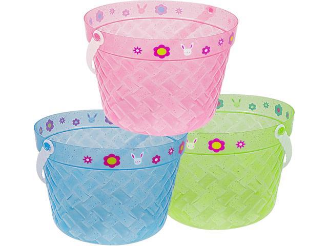 Click here for Zcaukya Easter Buckets  3 Packs Clear Plastic Kids... prices