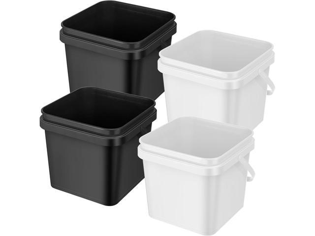 Click here for Mifoci 4 Pcs Plastic Bucket 5 Quart Square Cleanin... prices
