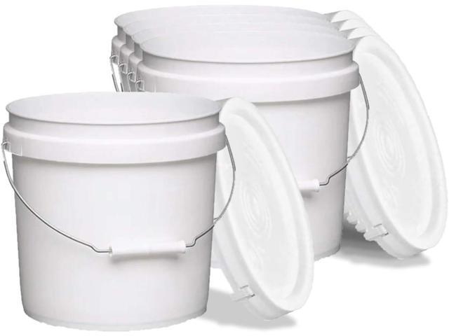 Click here for White Pails and Lids - Heavy Duty Buckets for Stor... prices