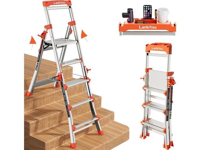 Click here for Ladder  Aluminum 5 Step Ladder with Handrails  Ant... prices