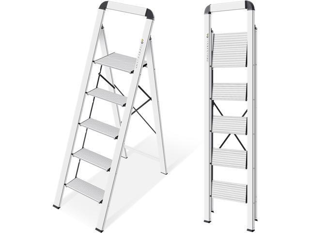 Click here for KINGRACK Aluminium 5 Step Ladder  Lightweight Step... prices