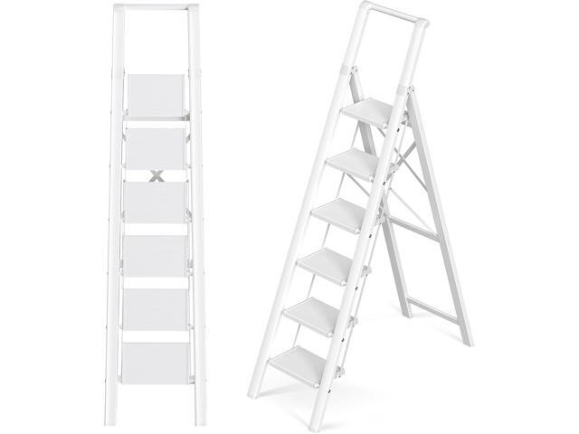Click here for GameGem Step Ladder 6 Step Folding  Aluminum Ladde... prices