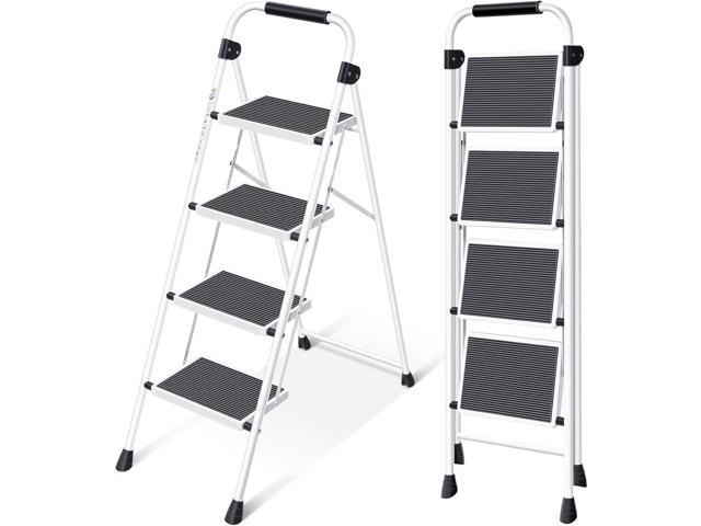 Click here for KINGRACK Step Ladder 4 Step Folding Step Stool for... prices