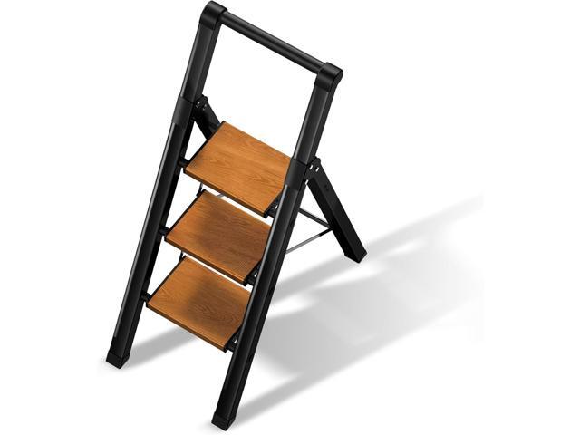 Click here for 3 Step Ladder Folding Step Stool with Aluminum Wid... prices