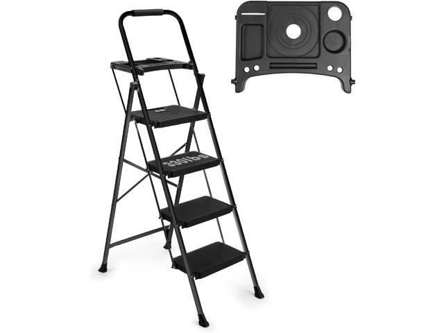 Click here for 4-Step Ladder with Tool Platform  Wide Anti-Slip P... prices